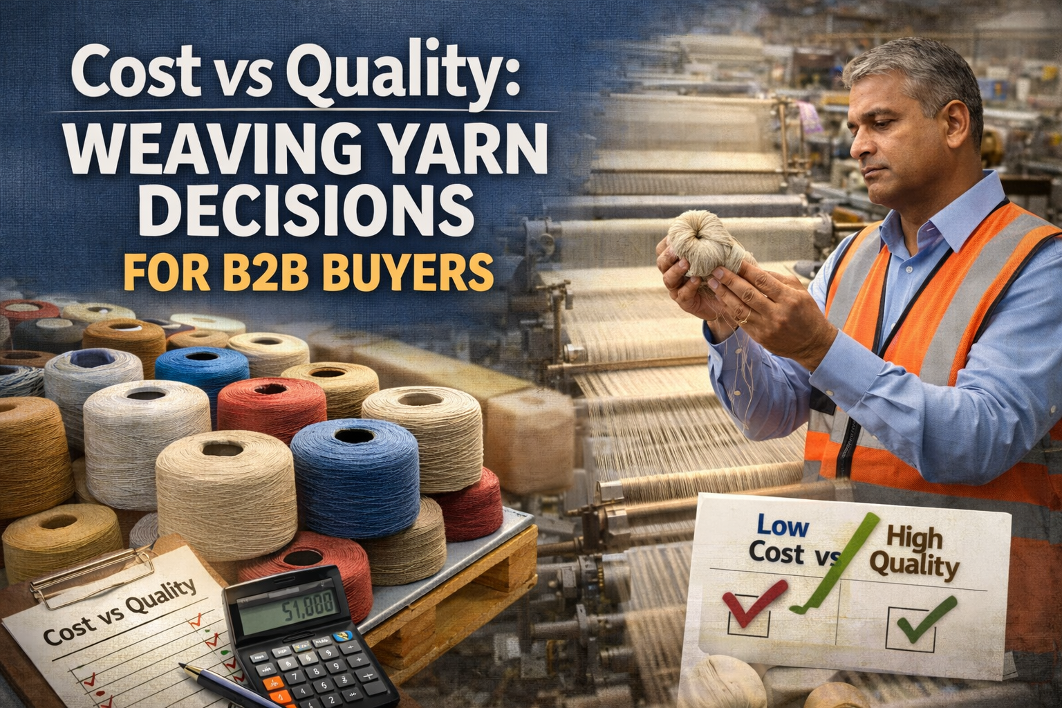 Cost vs Quality: Weaving Yarn Decisions for B2B Buyers - Jindal Textile ...